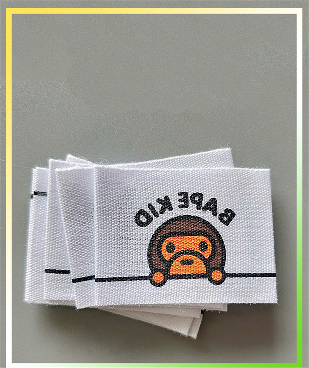 Professional collar label cloth label custom clothing wash label pure ...